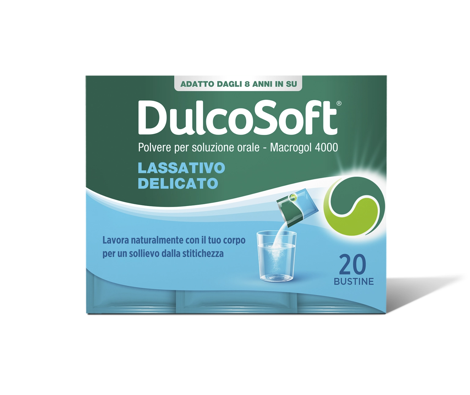 DulcoSoft® bustine per ammorbidire le feci: rimedio per stitichezza con Macrogol 4000 | Dulco®